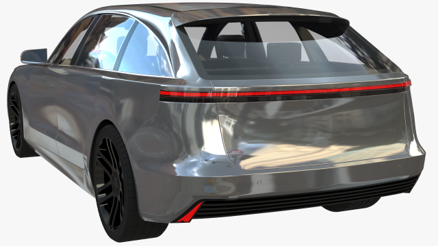 Electric Station Wagon 3D Model in Wagon 3DExport