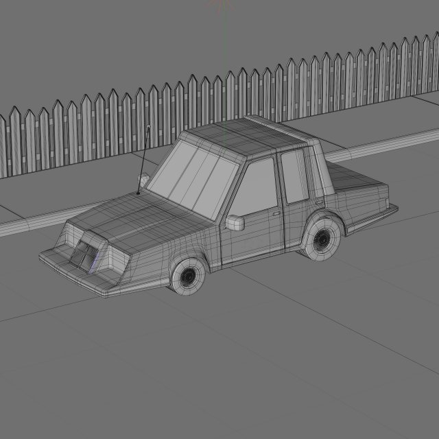 low poly fortnite car 3D Model in Sedan 3DExport