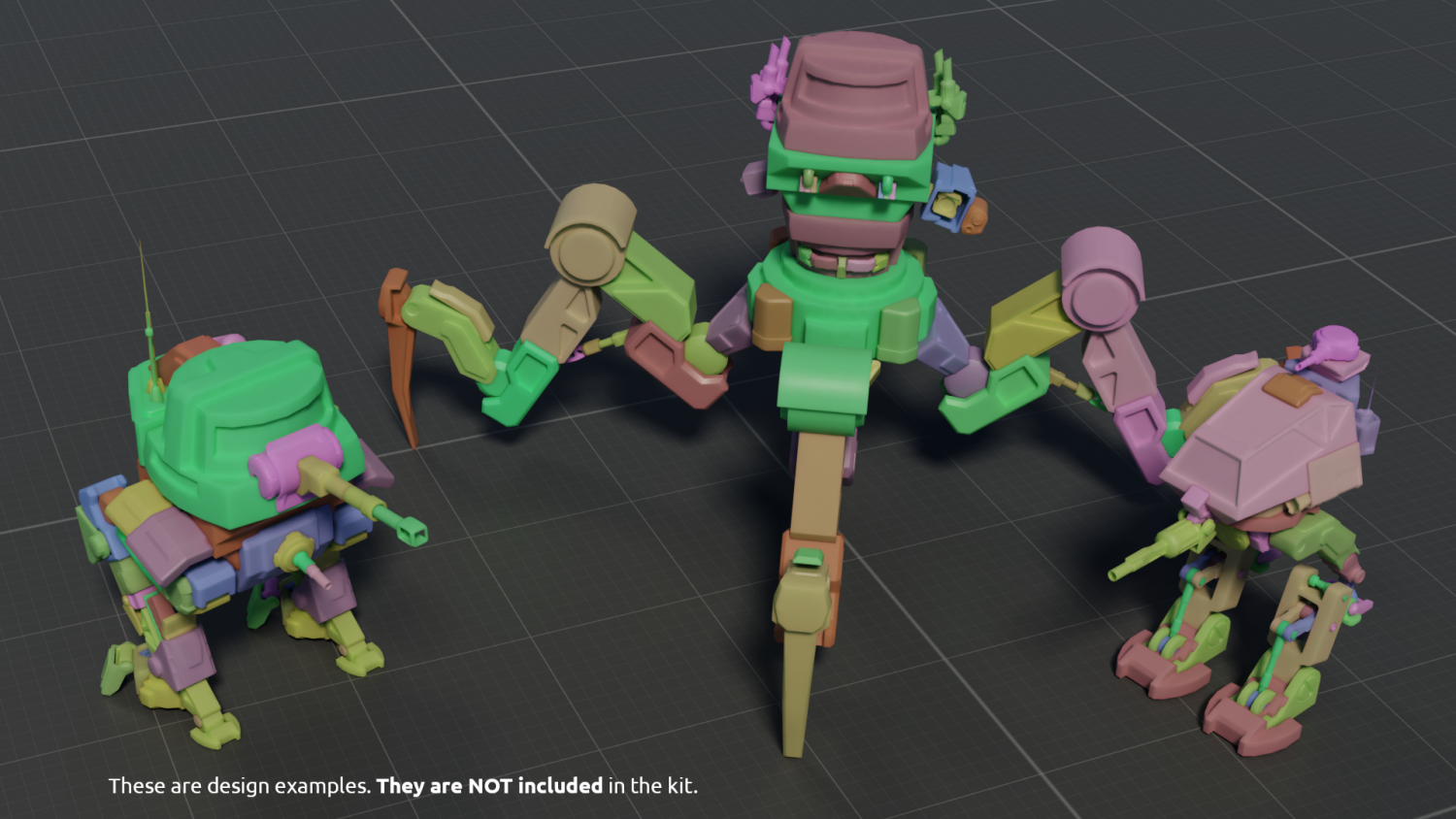 mecha kitbash 3D Models in Other 3DExport