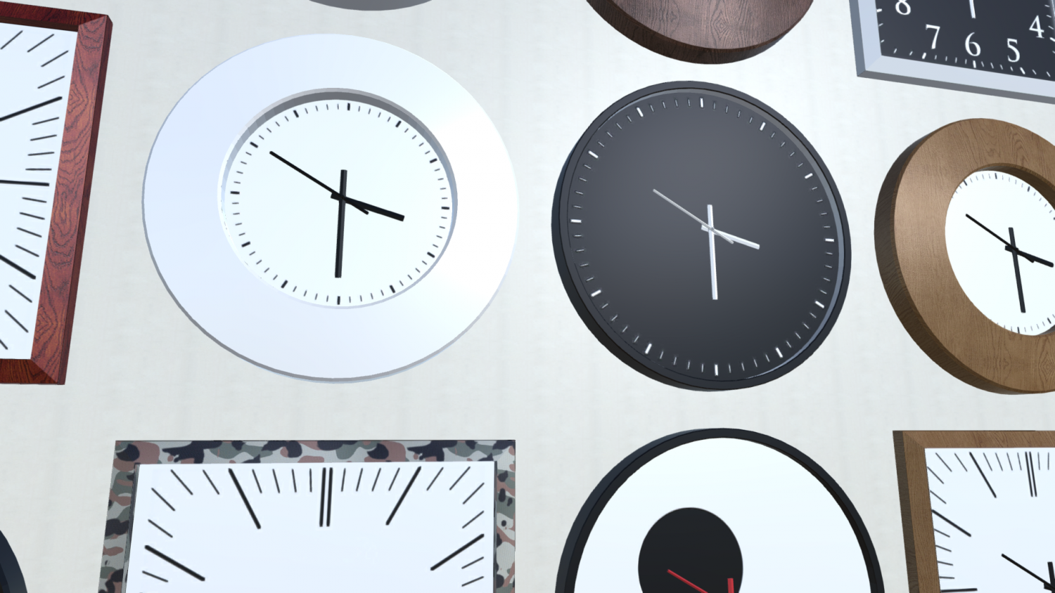 Clock Collection 3D Model in Household Items 3DExport