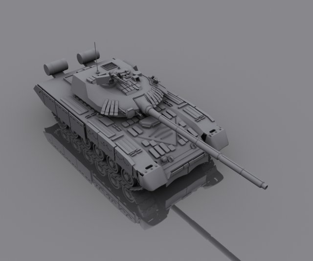 tank t-80 3D Model in Tank 3DExport