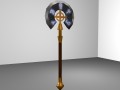Holy Great Axe Game Ready 3D Model in Melee 3DExport