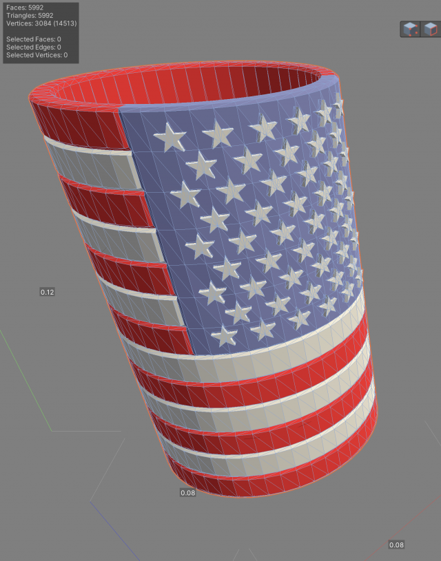 US Cylinder Frag 3D Print Model in Decor 3DExport