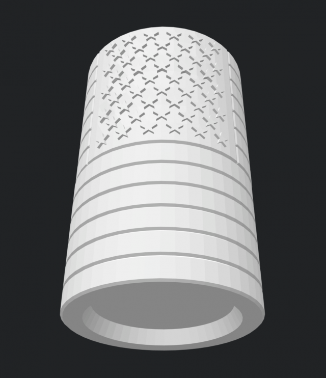 US Cylinder Frag 3D Print Model in Decor 3DExport