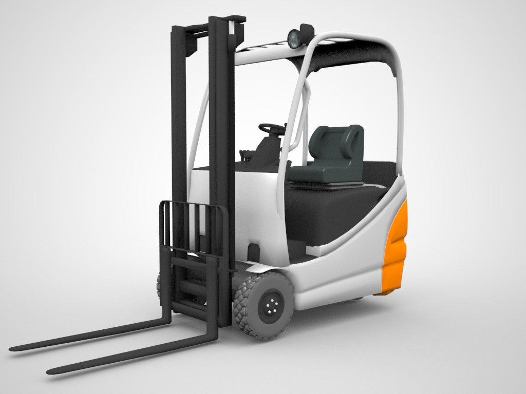 Forklift 3D Models in Machines 3DExport