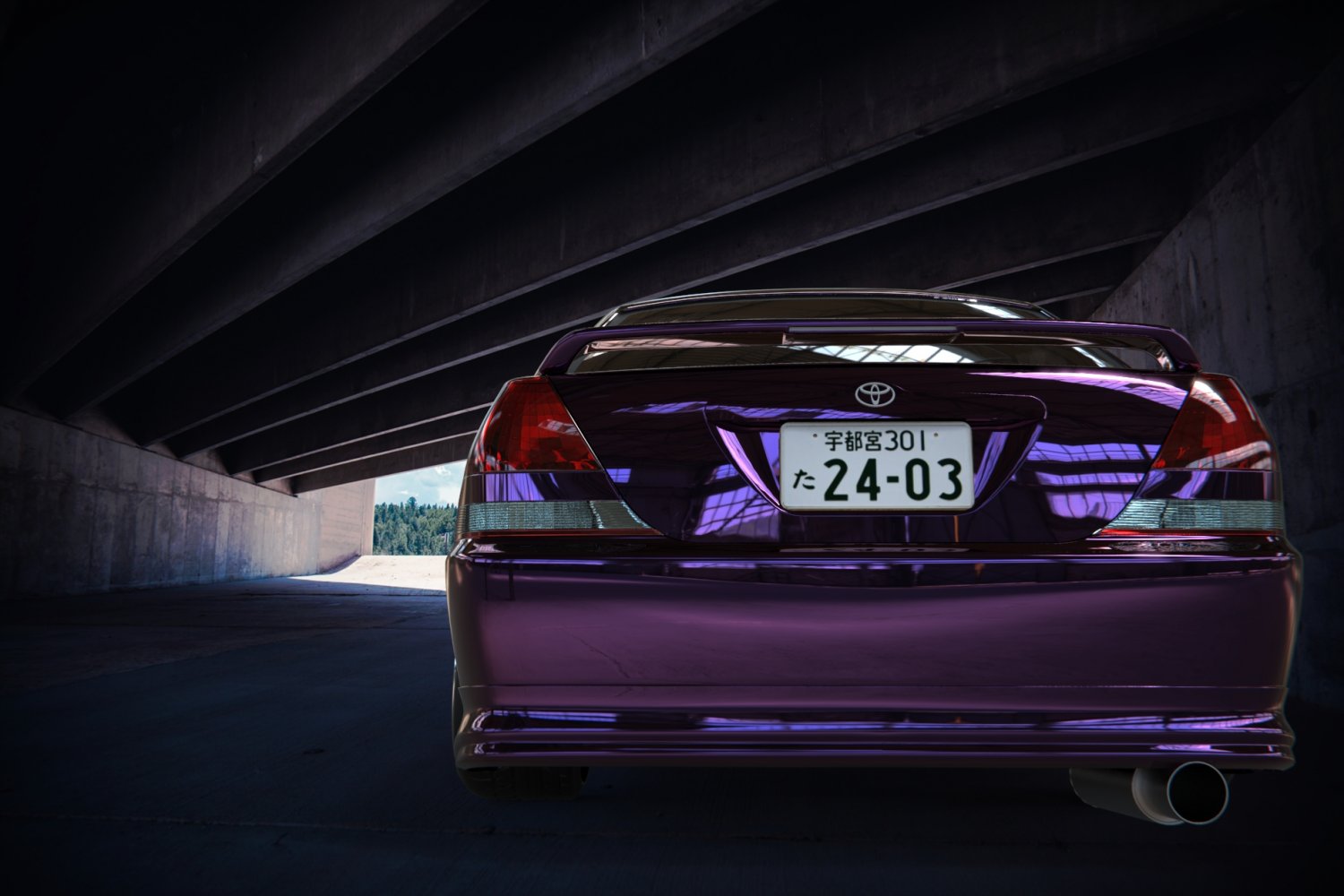 Toyota Mark II jzx 110 3D Model in Sedan 3DExport