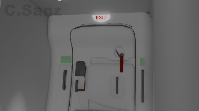 aircraft door 3D Model in Parts 3DExport