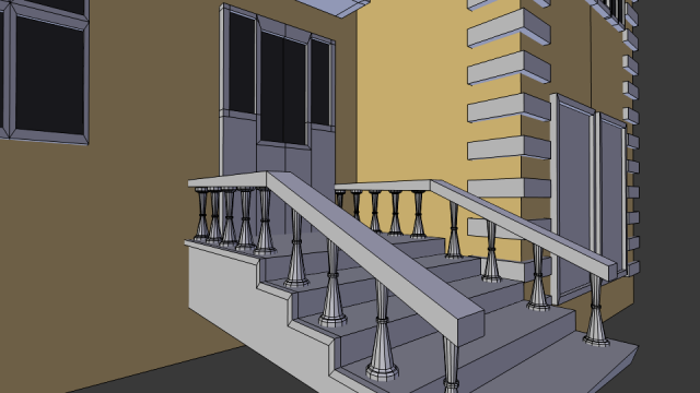 simple house 3D Model in Buildings 3DExport