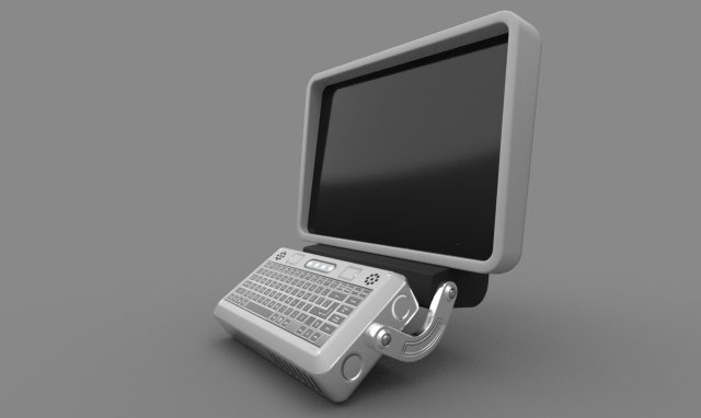 terminal 3D Model in Computer 3DExport
