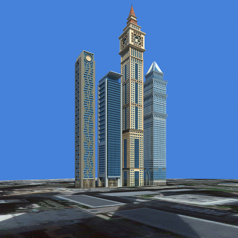 Dubai building 3D Model in Buildings 3DExport
