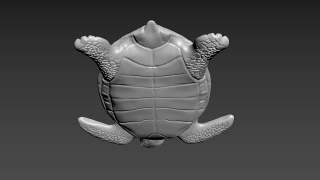 Turtle 3D Model in Turtle 3DExport