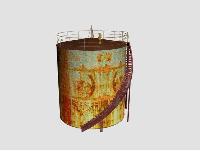 oil tanker 3D Model in Parts 3DExport