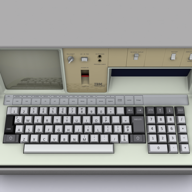 ibm 5100 portable computer 3D Model in Computer 3DExport