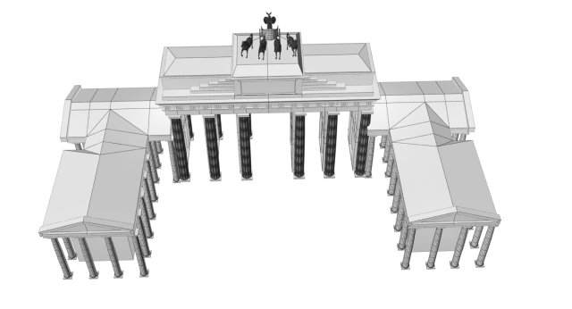 brandenburg gate 3D Model in Landmarks 3DExport