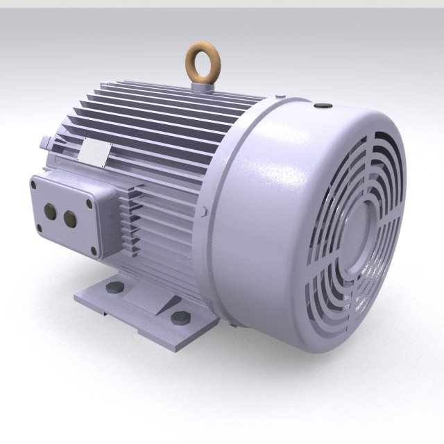 electric motor 3D Model in Parts 3DExport