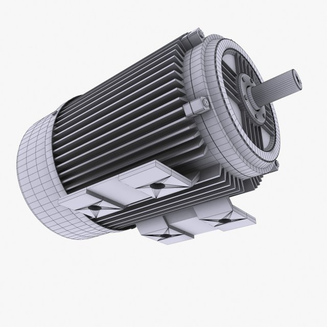 electric motor 3D Model in Parts 3DExport