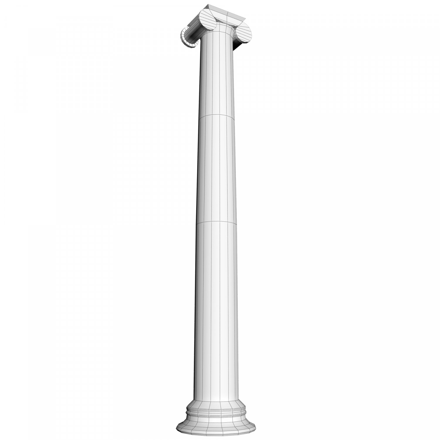 roman ionic piller low poly 3D Models in Decoration 3DExport