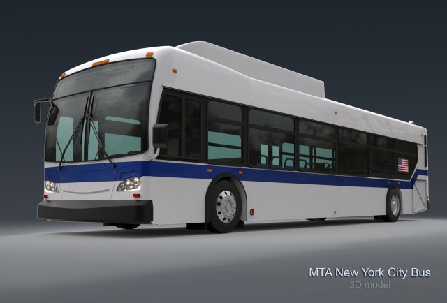 Mta new york city bus 3D Model in Bus 3DExport