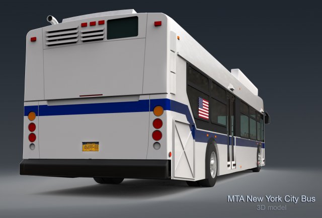 Mta new york city bus 3D Model in Bus 3DExport