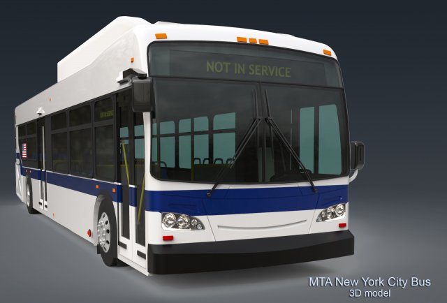 Mta new york city bus 3D Model in Bus 3DExport