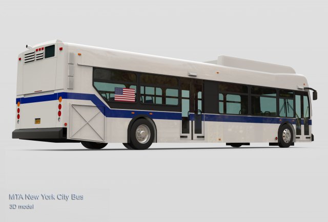 Mta new york city bus 3D Model in Bus 3DExport