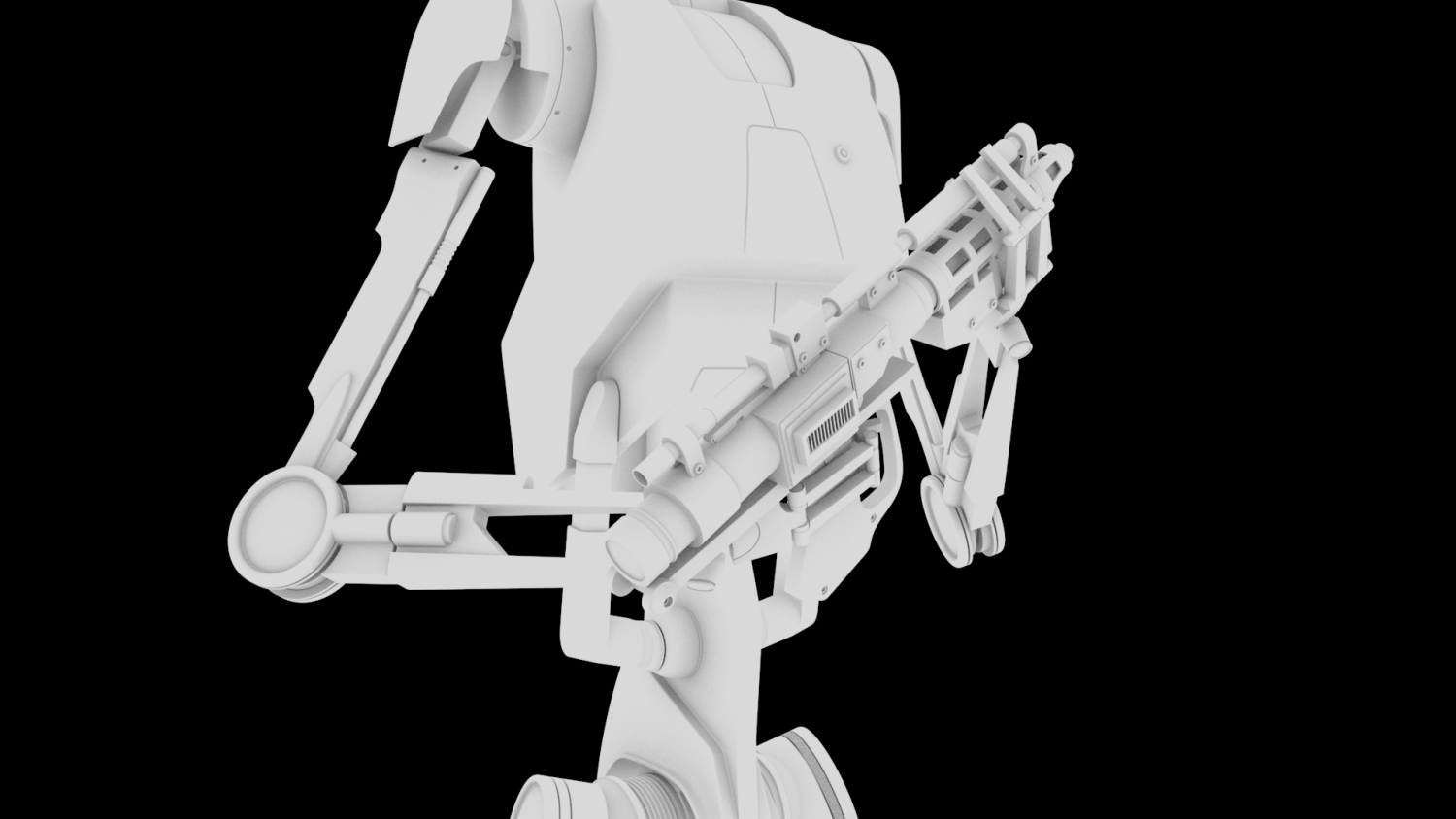 Battle Droid highPoly 3D Model in Robot 3DExport