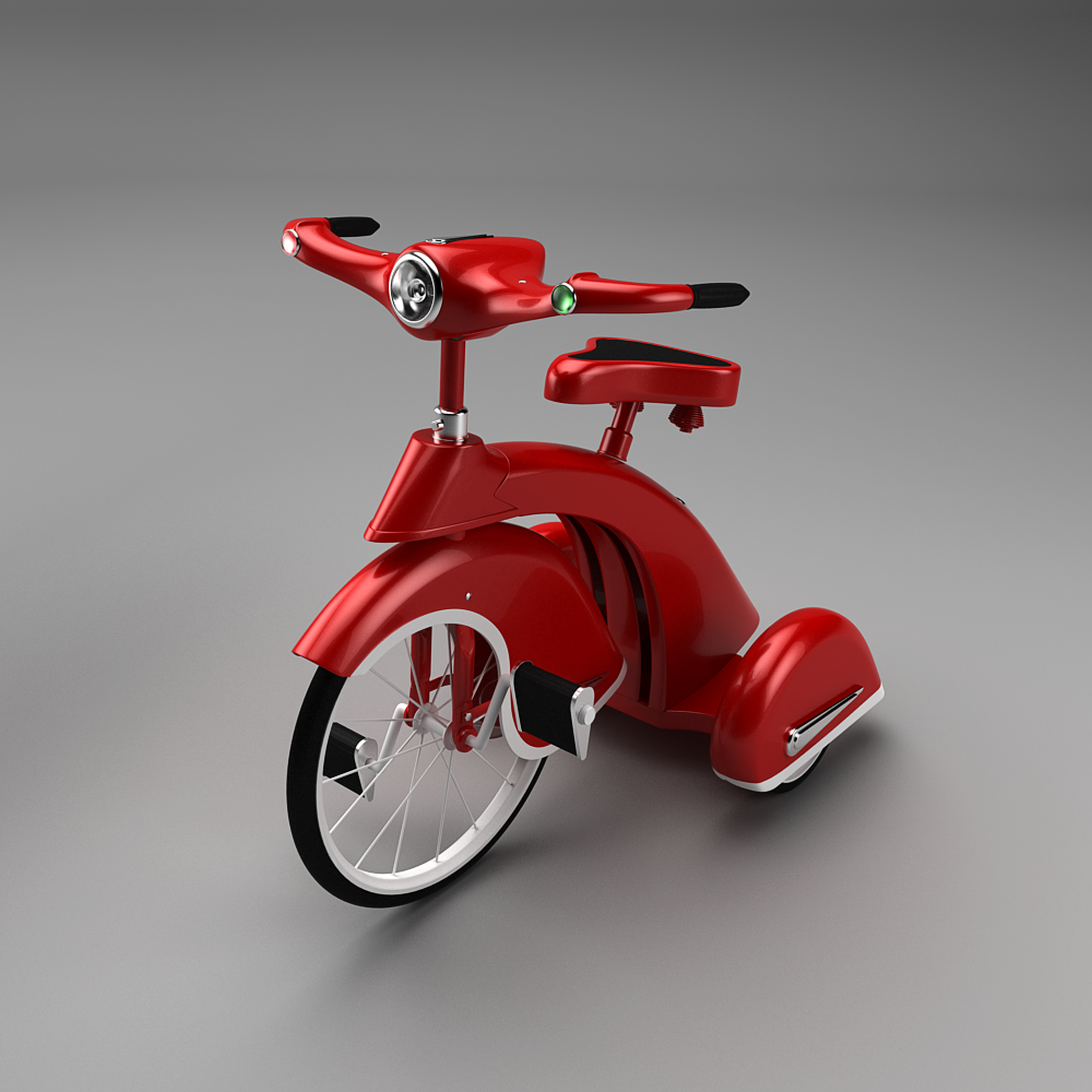 Tricycle Sky King 1936 3D Model in Bicycle 3DExport