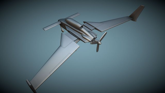 Rutan Model 61 Long-EZ - 3D Printable Model 3D Print Model in Vehicle ...