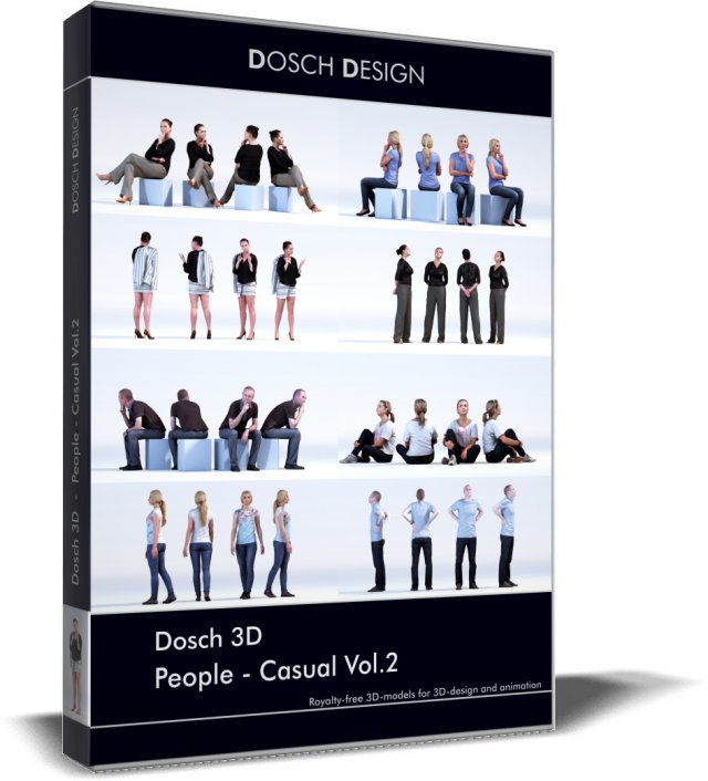 dosch 3d people sample Free 3D Model in Woman 3DExport