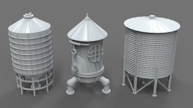 industrial tanks - part - 1 - 20 pieces 3D Model in Shipping Containers ...
