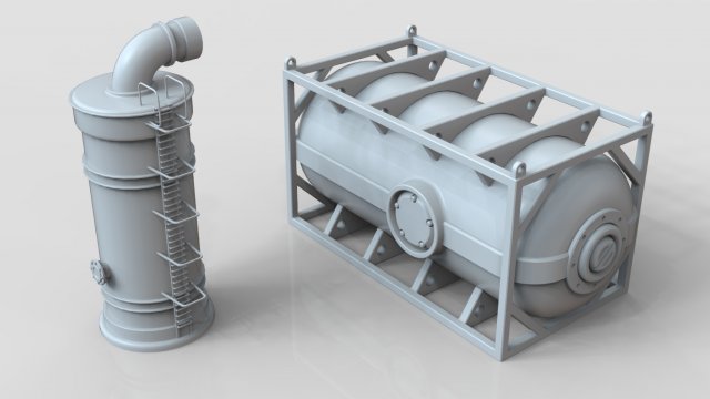 industrial tanks - part-2 - 25 pieces 3D Model in Shipping Containers ...