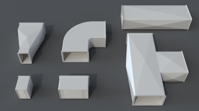 pipes - 80 pieces 3D Model in Parts 3DExport