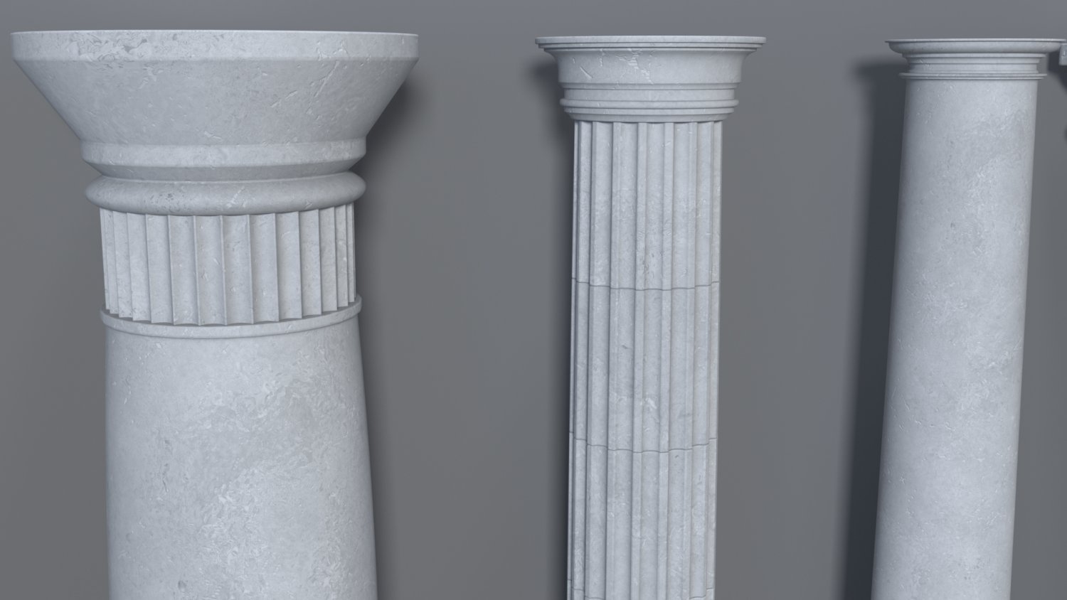 columns collection -2 - 10 pieces 3D Models in Decoration 3DExport