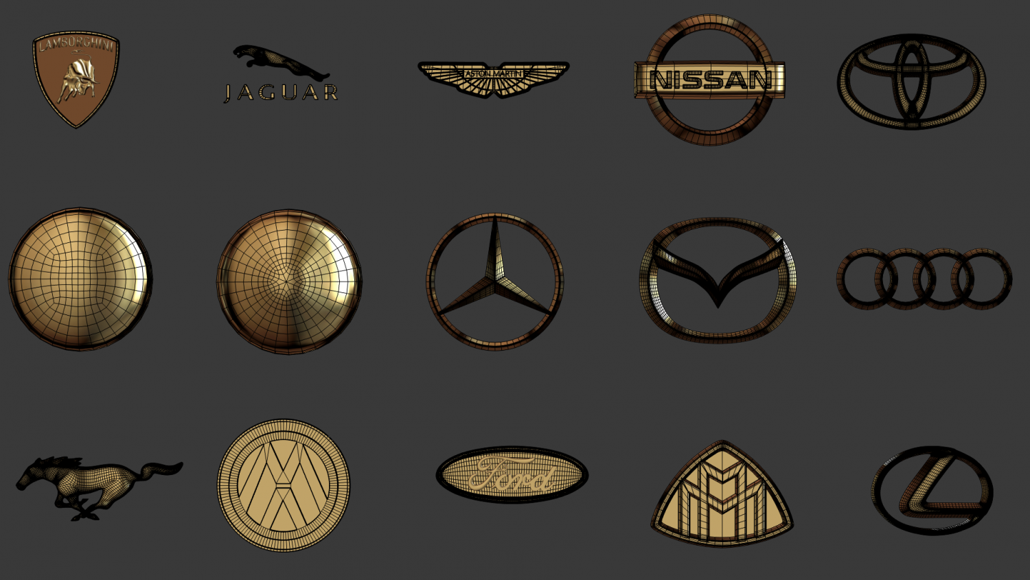 Logos on cars Free 3D Model in Other 3DExport