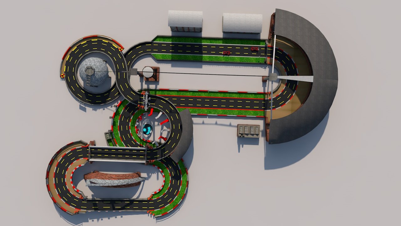 racetrack 3D Models in Race Track 3DExport