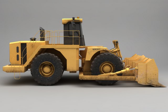 wheel dozer 3D Model in Heavy Equipment 3DExport