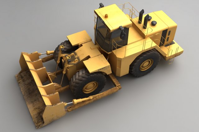 wheel dozer 3D Model in Heavy Equipment 3DExport