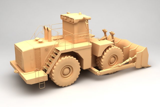 wheel dozer 3D Model in Heavy Equipment 3DExport