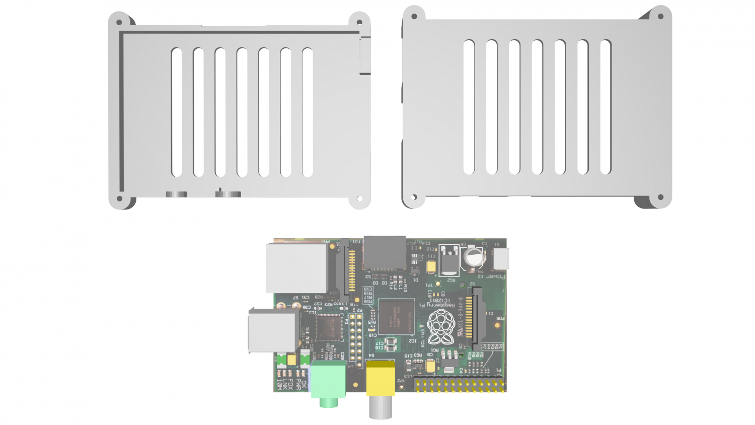 rasberry pi 3D Print Model in PC and Laptop 3DExport