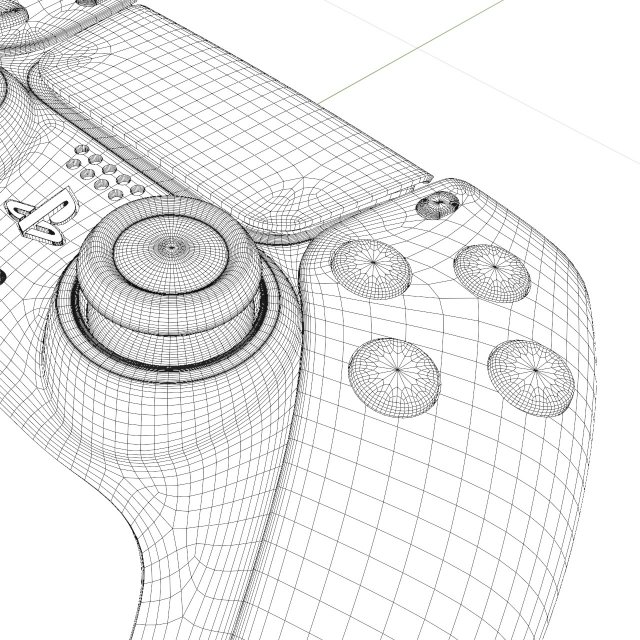 ps5 playstation 5 controller high quality 3D Model in Computer 3DExport