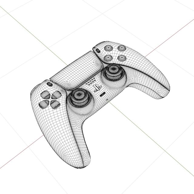 ps5 playstation 5 controller high quality 3D Model in Computer 3DExport