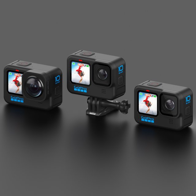 gopro hero 10 3D Model in Video 3DExport