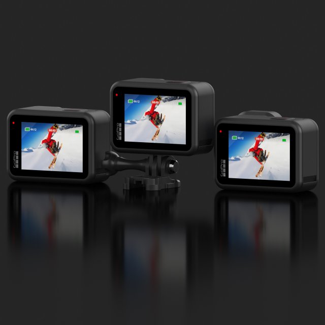 gopro hero 10 3D Model in Video 3DExport