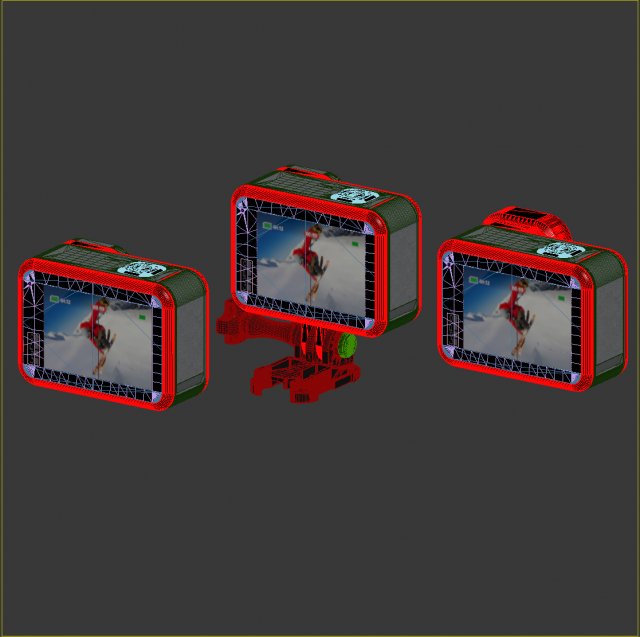 gopro hero 10 3D Model in Video 3DExport