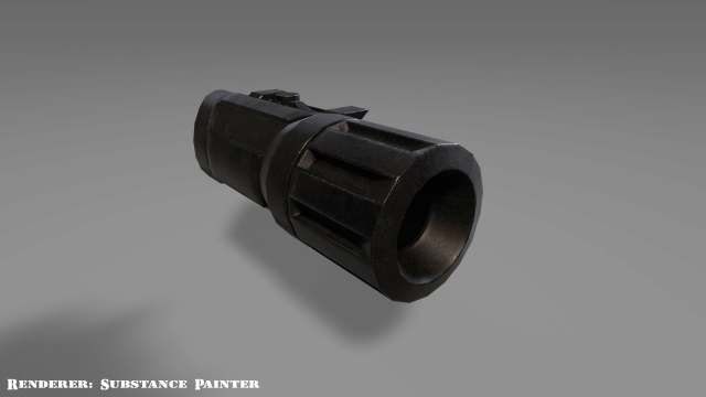 flash light - attachment - pbr - 4k textures - unity - unreal 3D Model ...