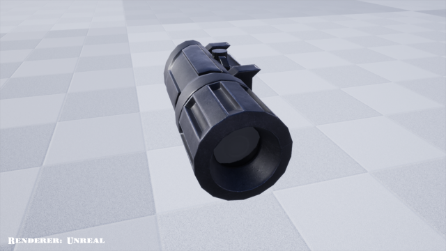 flash light - attachment - pbr - 4k textures - unity - unreal 3D Model ...