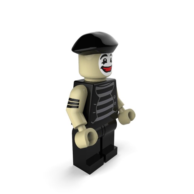 happy mime lego 3D Model in Diğer 3DExport