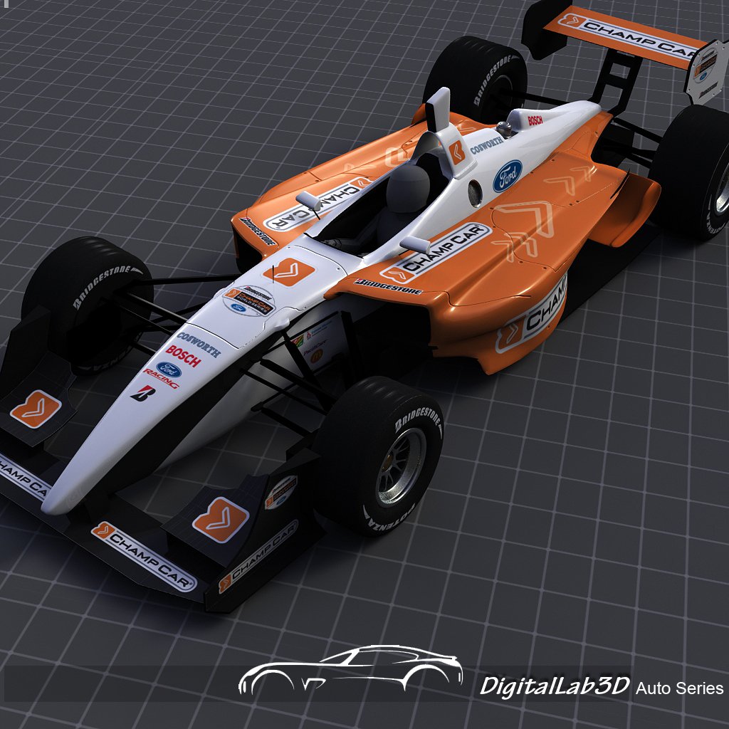 Champ Car 3D Model in Racing 3DExport