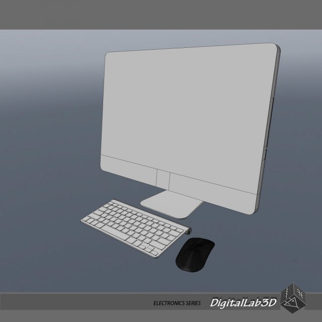 computer set 3D Model in Computer 3DExport