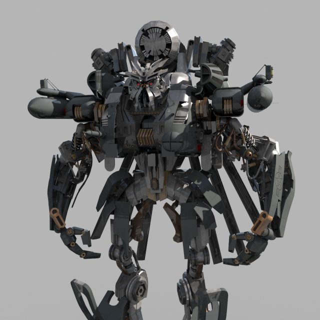 blackout is back 3d animated transformer model 3D Model in Robot 3DExport